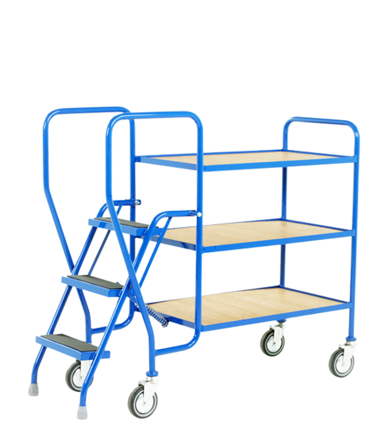 Step Tray Trolleys – 3 Step - Redhill Manufacturing